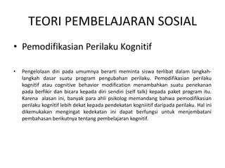 Teori belajar sosial | PPT