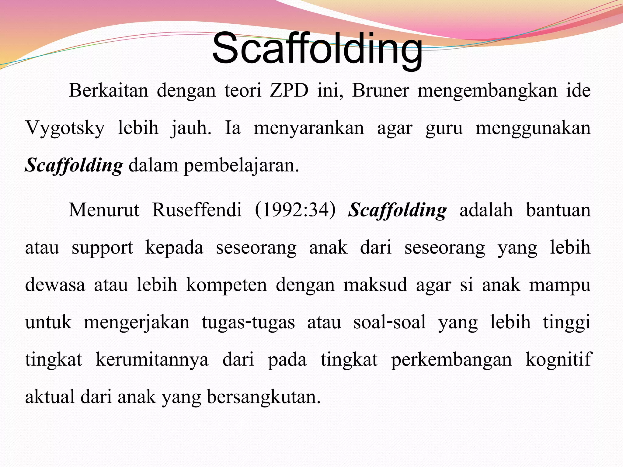 Teori belajar vygotsky ppt | PPTX