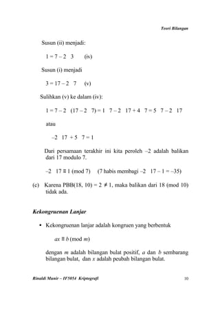 Teori bilangan | PDF