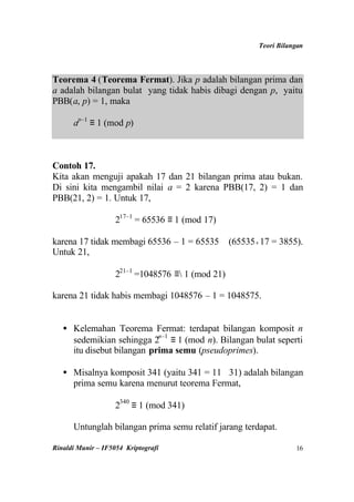 Teori bilangan | PDF