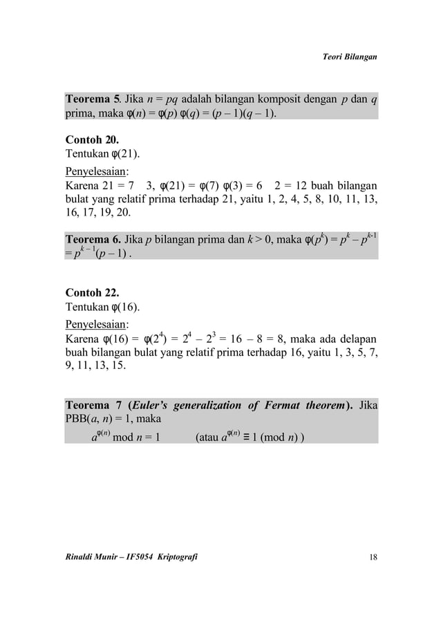 Teori bilangan | PDF