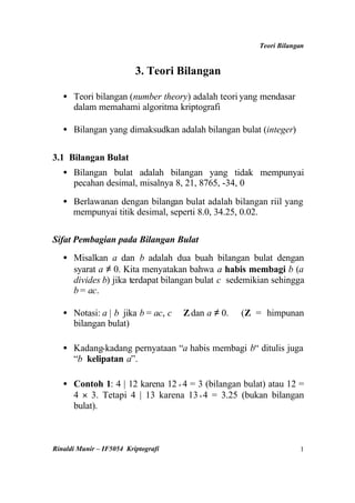 Teori bilangan | PDF