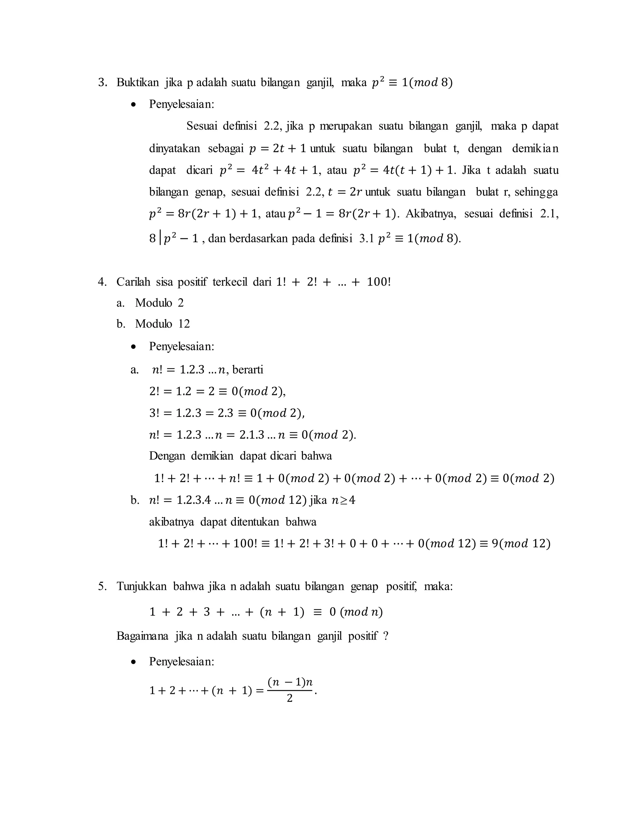 Teori bilangan | PDF