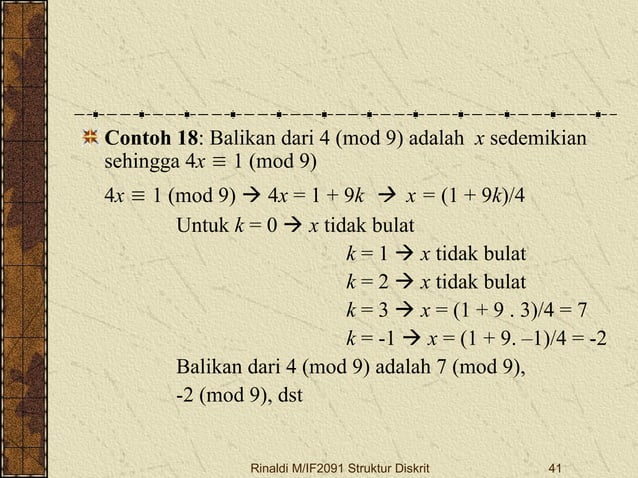 Teori Bilangan materi kuliah teori bilangan.ppt