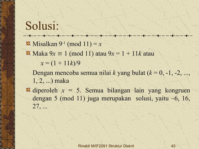 Teori Bilangan materi kuliah teori bilangan.ppt