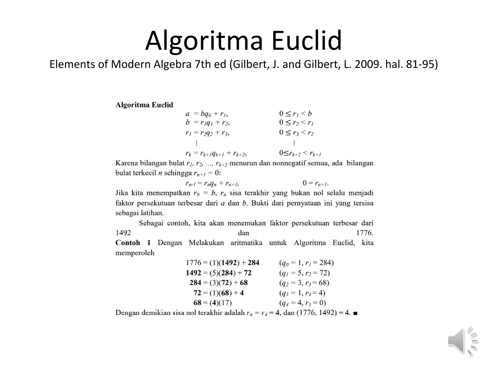 materi kuliah matematika FPB teori bilangan | PPT