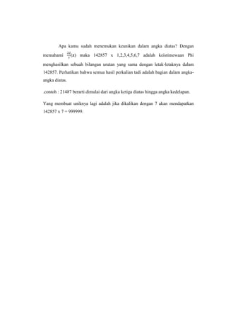 Teori bilangan keunikan angka 14257 | PDF