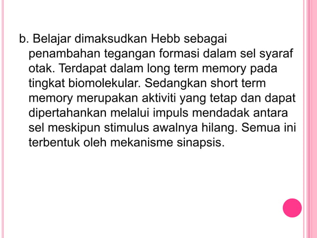 Teori cell assembly donald o.hebb