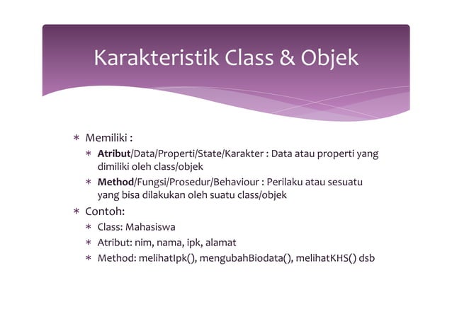 Pemrograman berbasis Objek | PDF