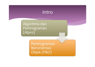 Pemrograman berbasis Objek | PDF