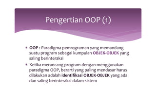 Pemrograman berbasis Objek | PDF