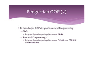 Pemrograman berbasis Objek | PDF