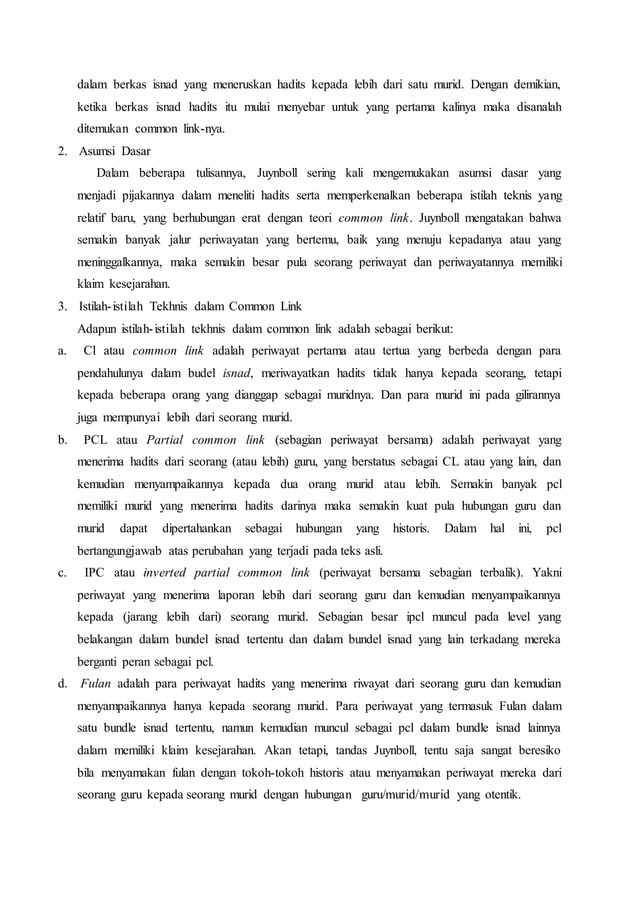 Teori common link g | PDF