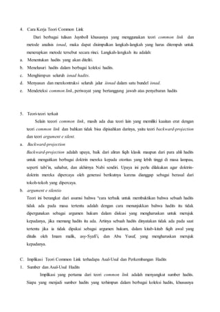 Teori common link g | DOCX