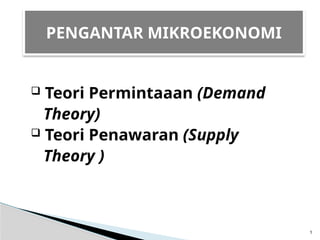 TEORI Demand theory, supply theory, and curve.pptx | Free Download