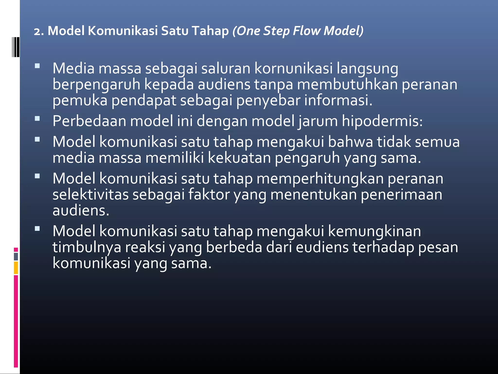 ILMU KOMUNIKASI - Teori dan Model Komunikasi | PPT