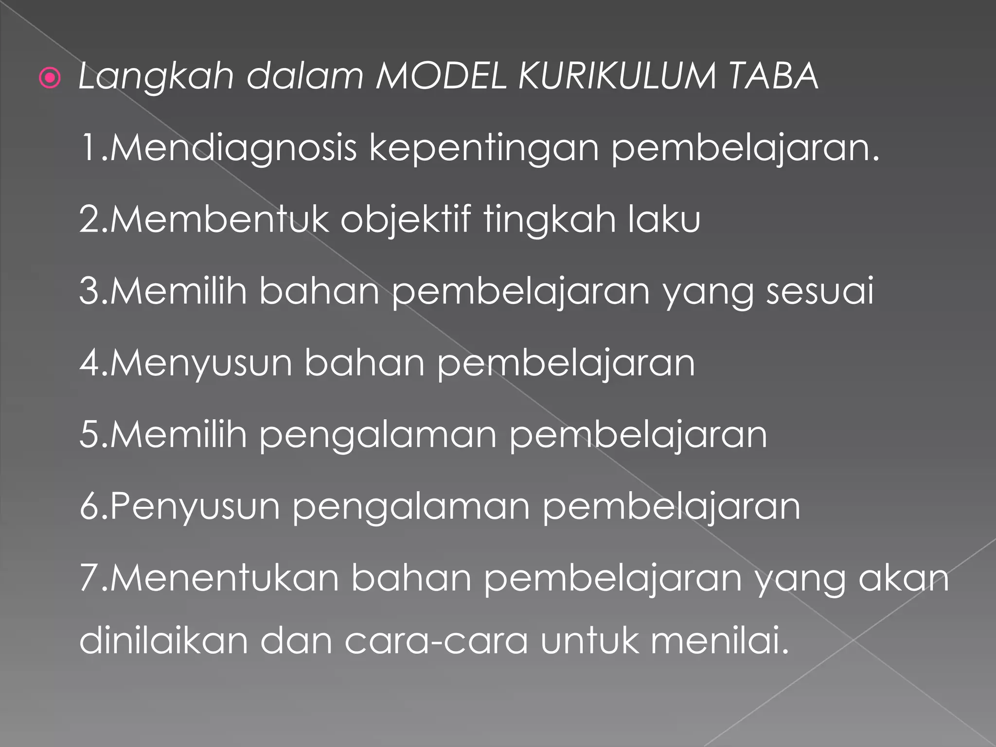Teori dan model pembinaan kurikulum | PPTX