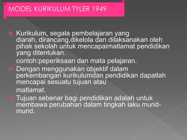 Teori dan model pembinaan kurikulum | PPTX