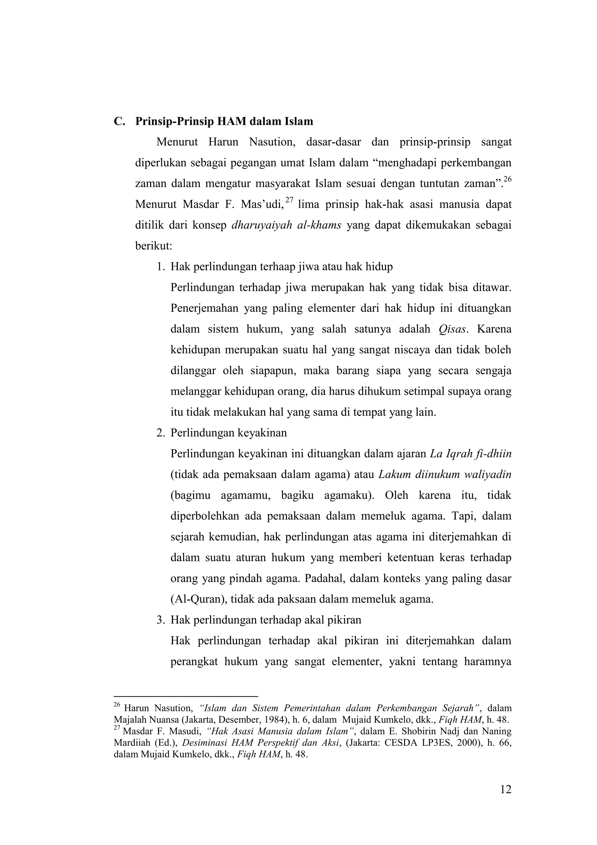 Teori dan Prinsip Hak Asasi Manusia | PDF