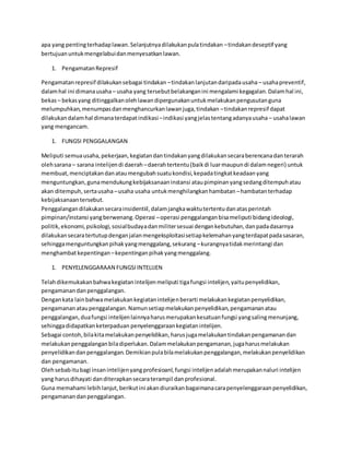 Teori dasar intelijen | DOCX