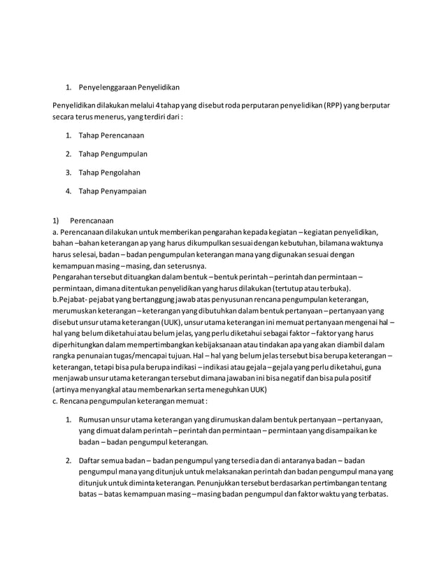 Teori dasar intelijen | DOCX