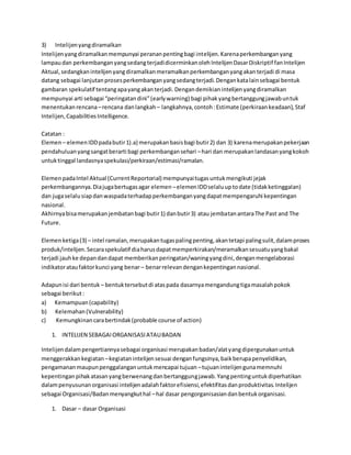 Teori dasar intelijen | DOCX