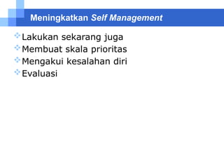 all about leadership and self management theory | PPTX