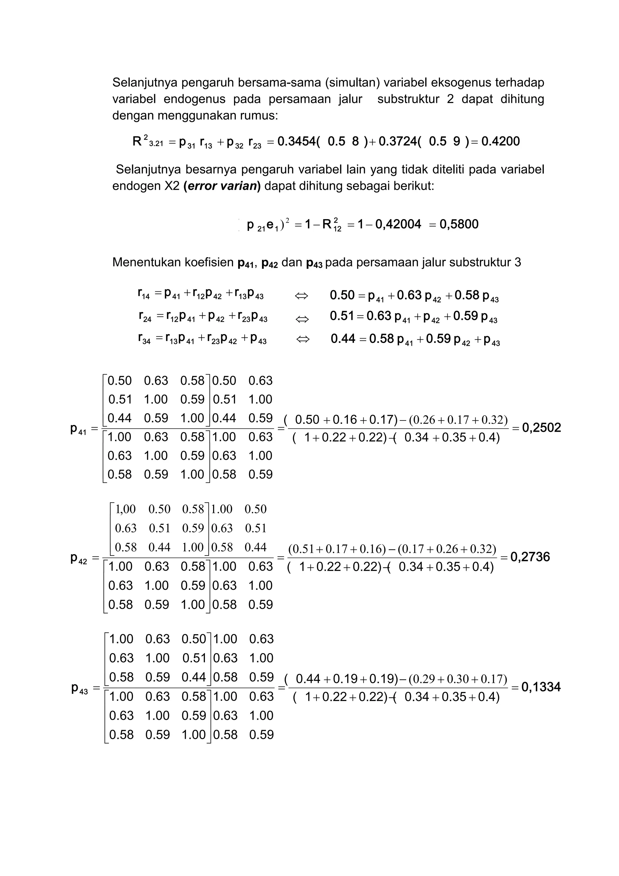 Teori dasar path analysis | PDF