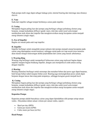 Teori dasar pompa | DOC
