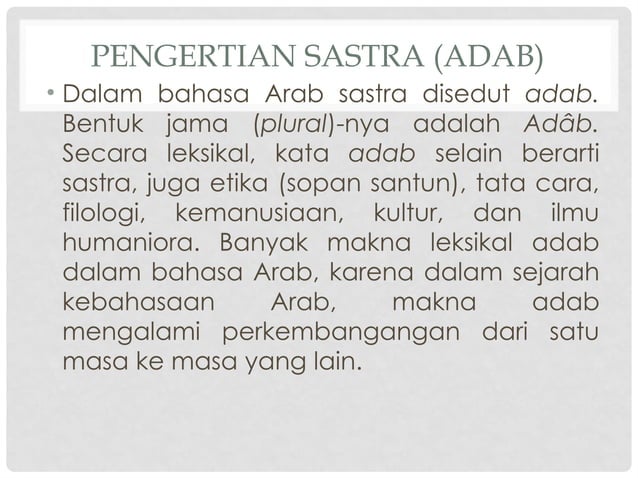 TEORI DASAR SASTRA ARAB (sastra klasik).pptx