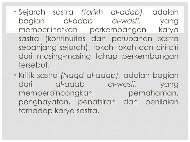 TEORI DASAR SASTRA ARAB (sastra klasik).pptx