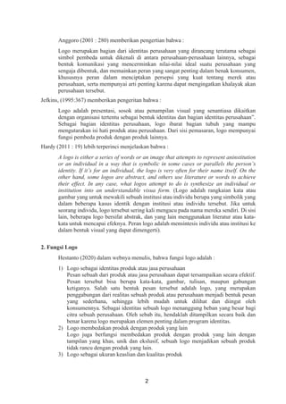 Integrated Marketing Communication - teroi tentang logo | PDF