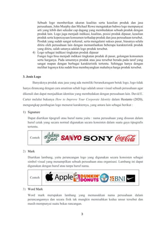Integrated Marketing Communication - teroi tentang logo | PDF
