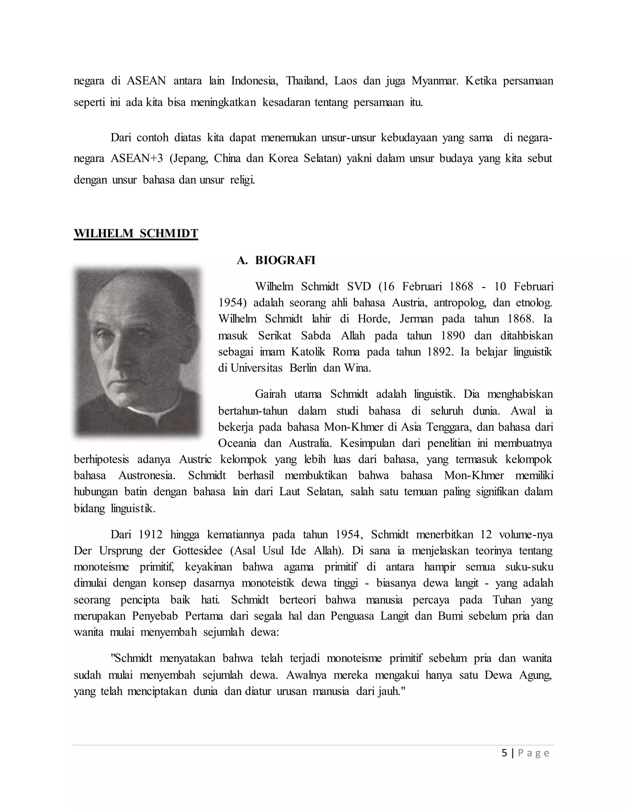 TEORI DIFUSI KEBUDAYAAN (F.GRAEBNER DAN W.SCHMIDT) | DOCX