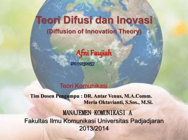 Teori Difusi dan Inovasi | PPTX