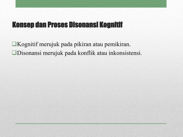 Teori disonance kognitif | PPTX