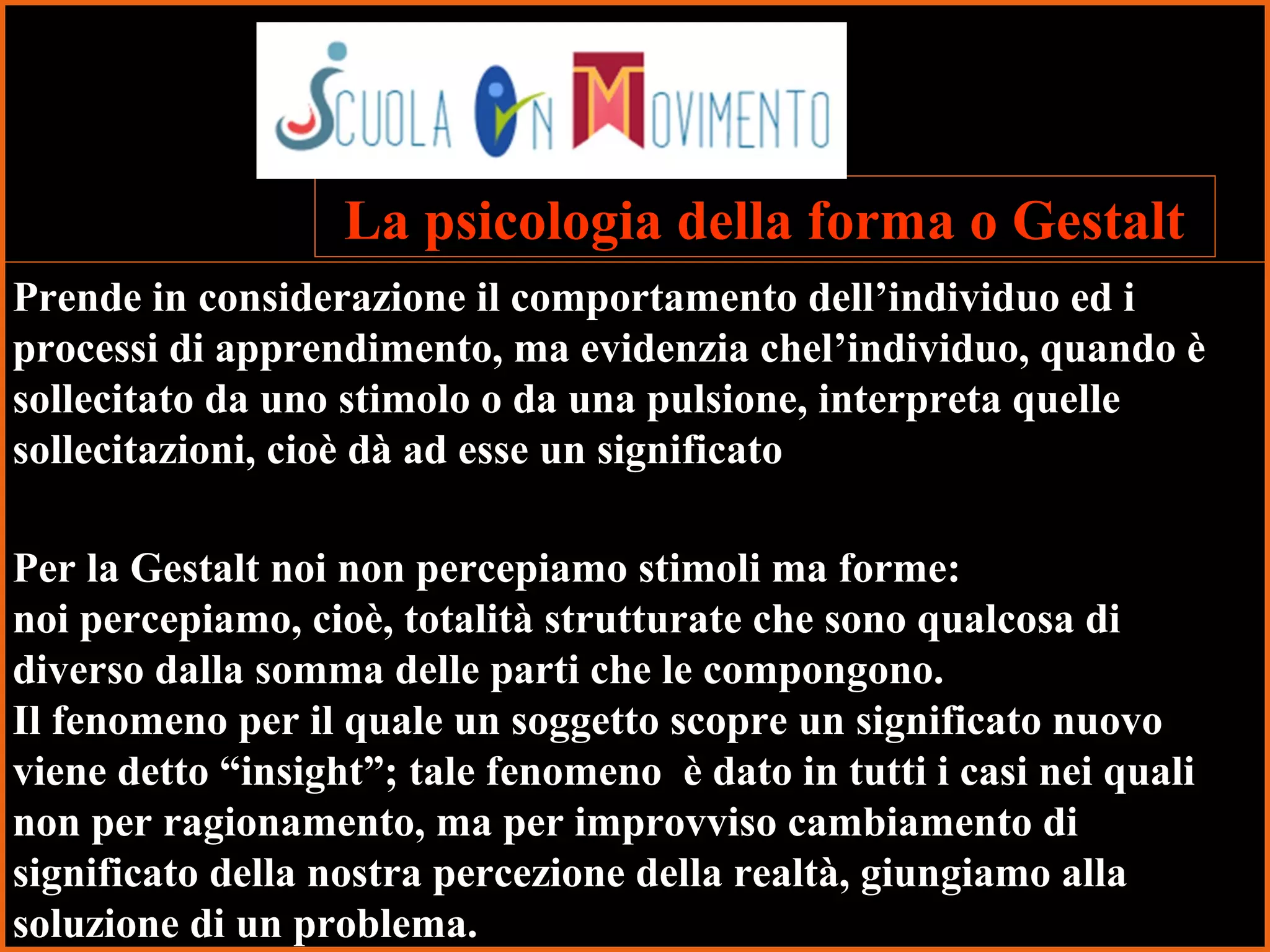 Teorie dell'apprendimento | PPT