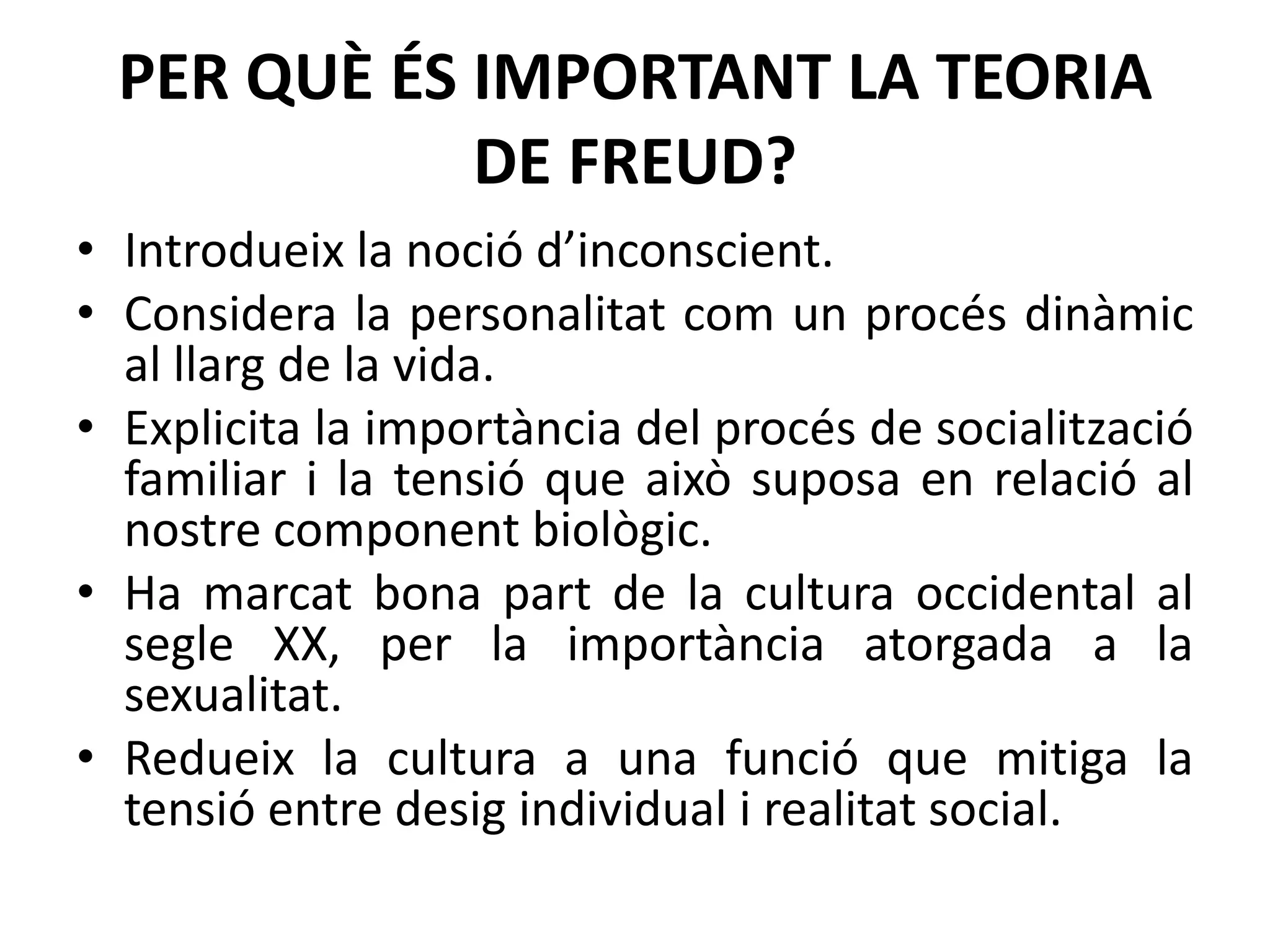 Teories de la personalitat | PPTX