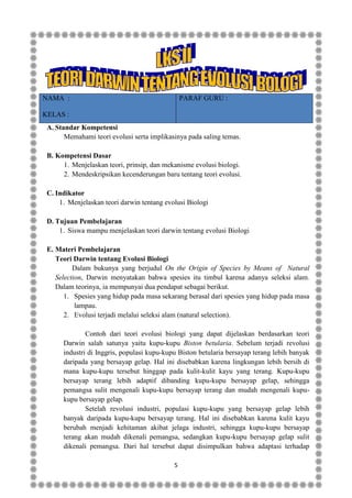 Teori evolusi | DOCX