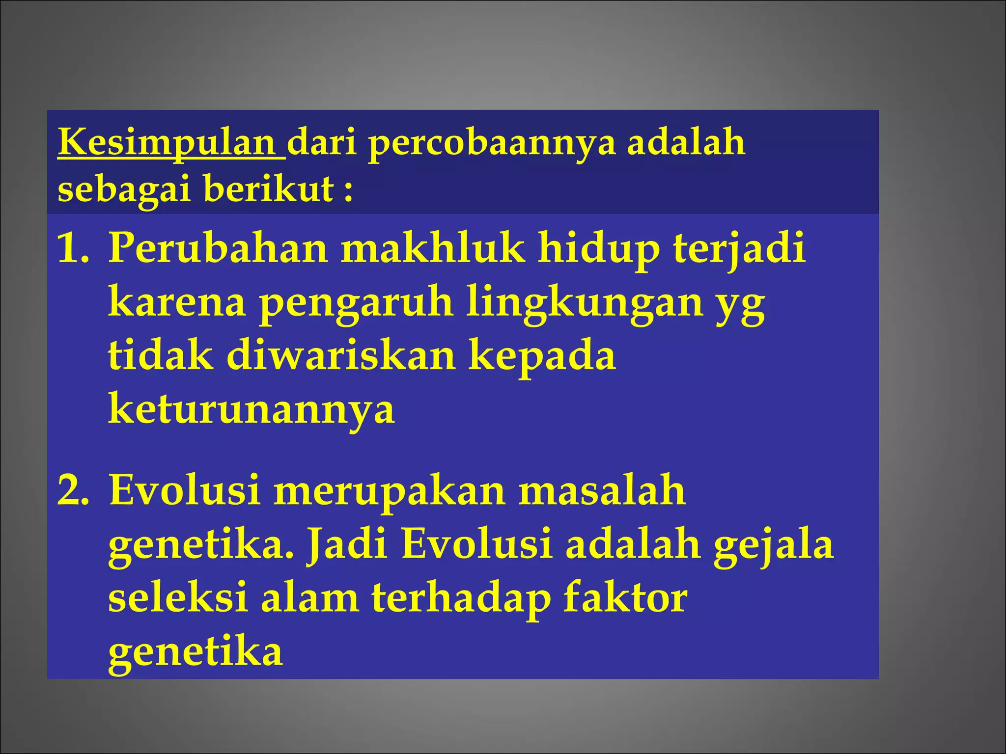 Teori evolusi Power Point | PPT