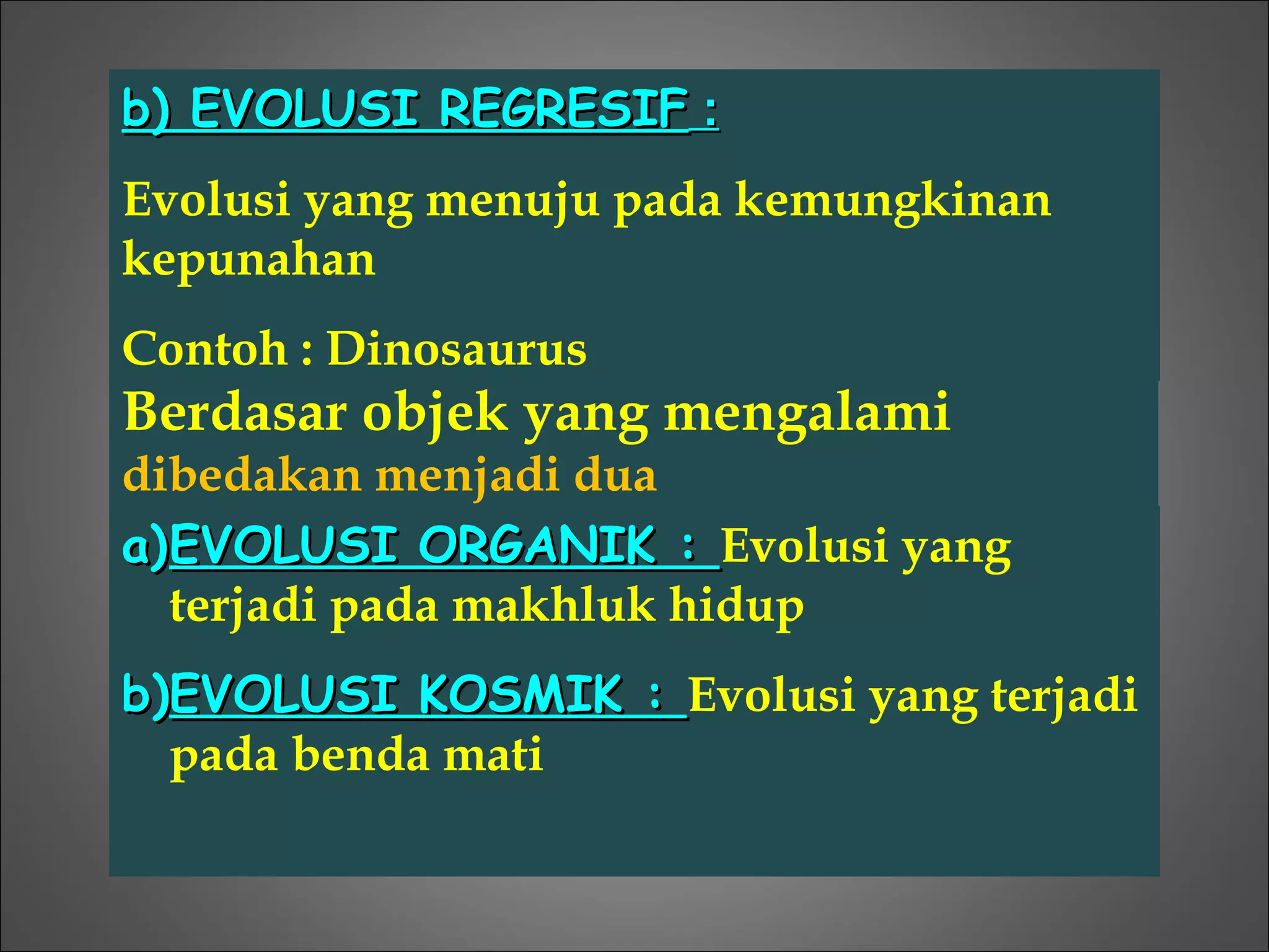 Teori evolusi Power Point | PPT