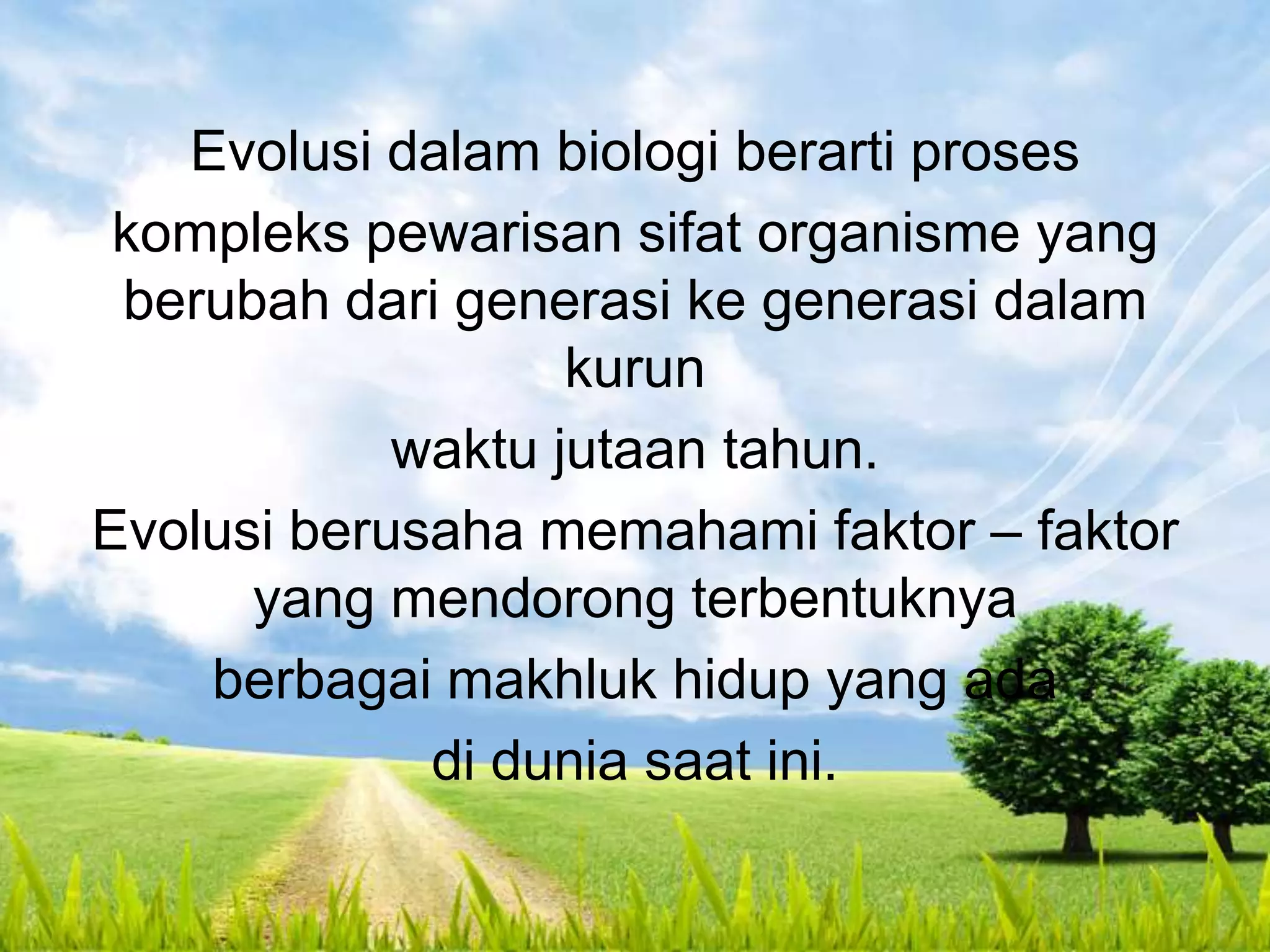 Teori Evolusi | PPSX