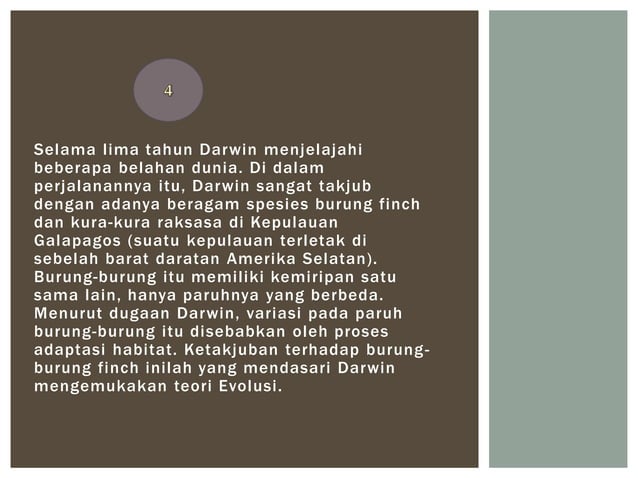 Teori Evolusi Darwin | PPTX
