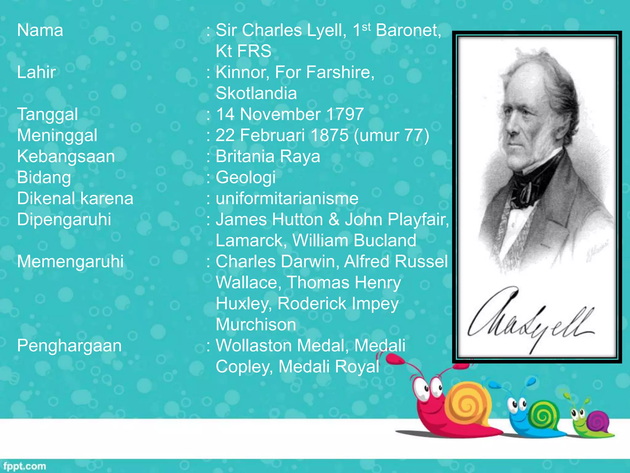 PPT Teori evolusi Ilmuwan charles lyell, thomas malthus, mendel, hugo ...