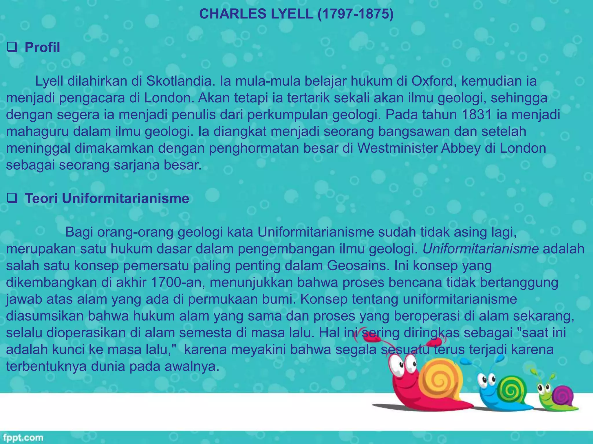 PPT Teori evolusi Ilmuwan charles lyell, thomas malthus, mendel, hugo ...