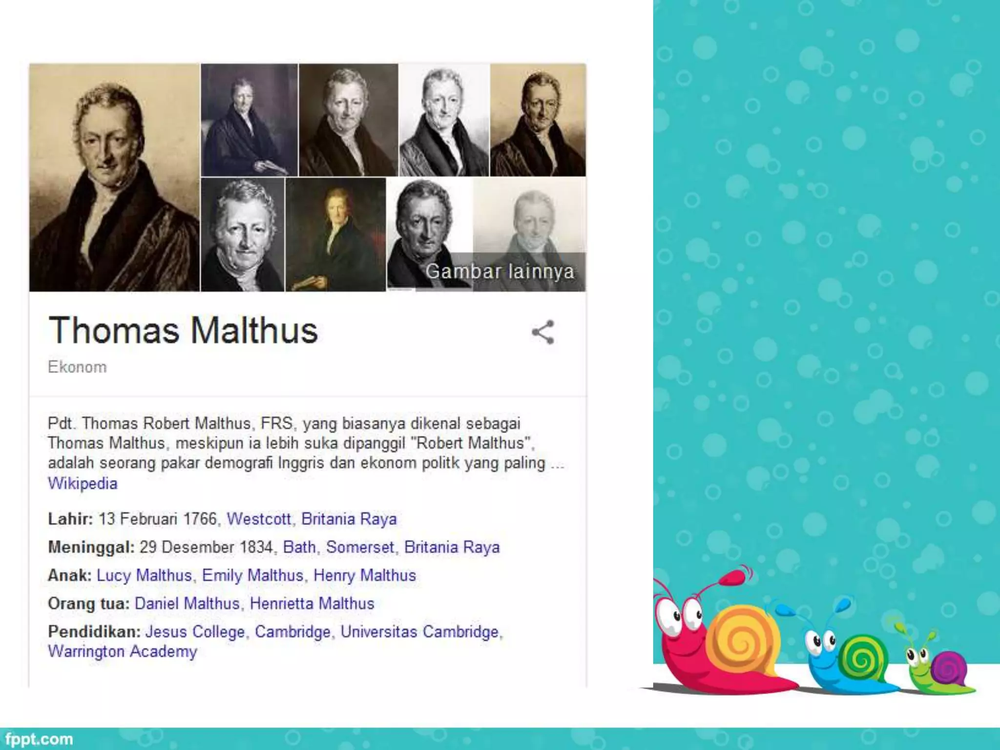 PPT Teori evolusi Ilmuwan charles lyell, thomas malthus, mendel, hugo de vries | PPTX