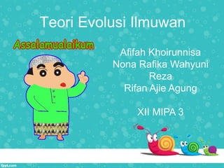 PPT Teori evolusi Ilmuwan charles lyell, thomas malthus, mendel, hugo ...