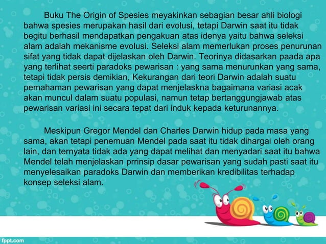 PPT Teori evolusi Ilmuwan charles lyell, thomas malthus, mendel, hugo ...