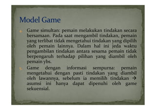 Teori game | PPT