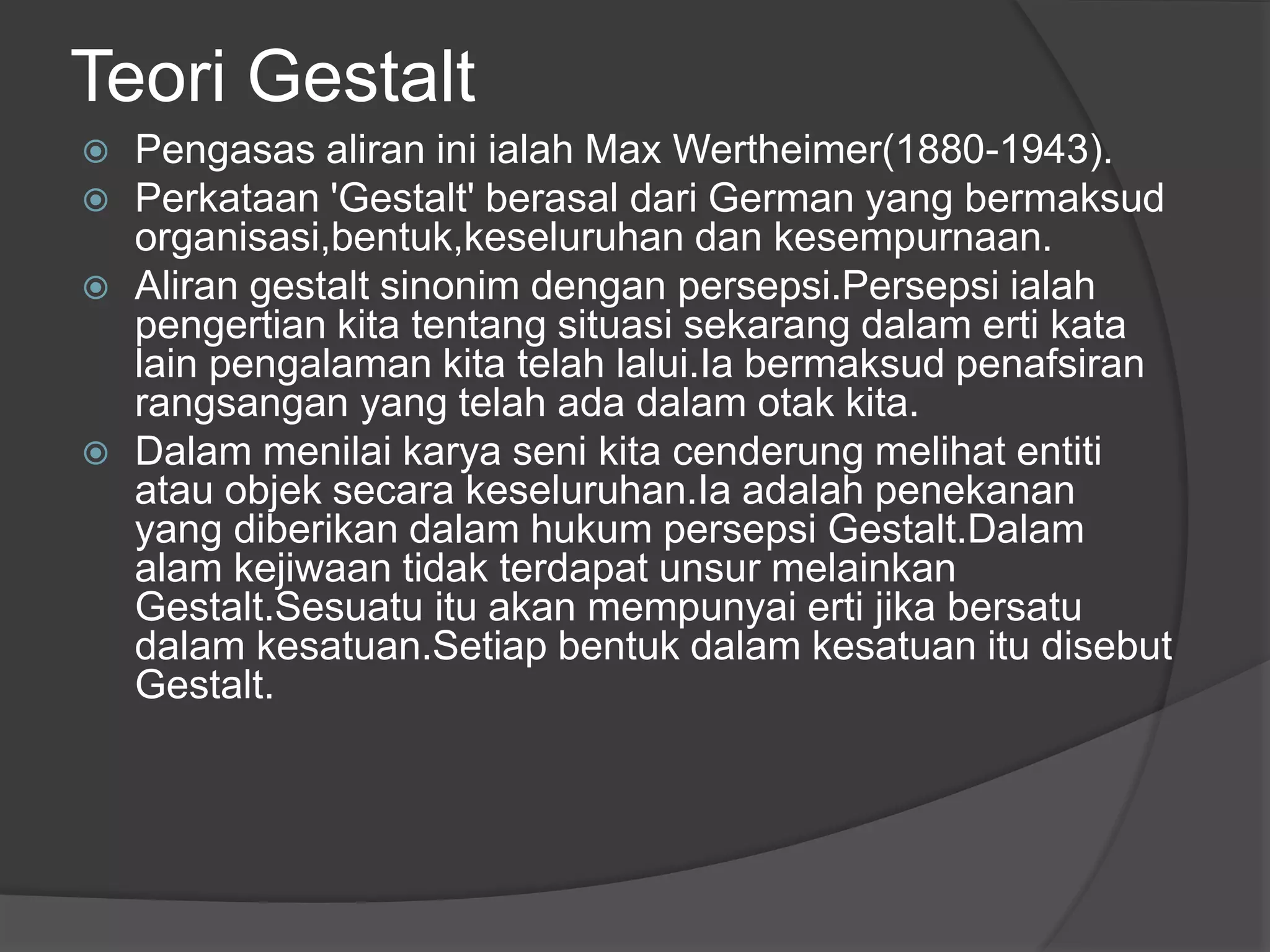 Teori gestalt | PPTX